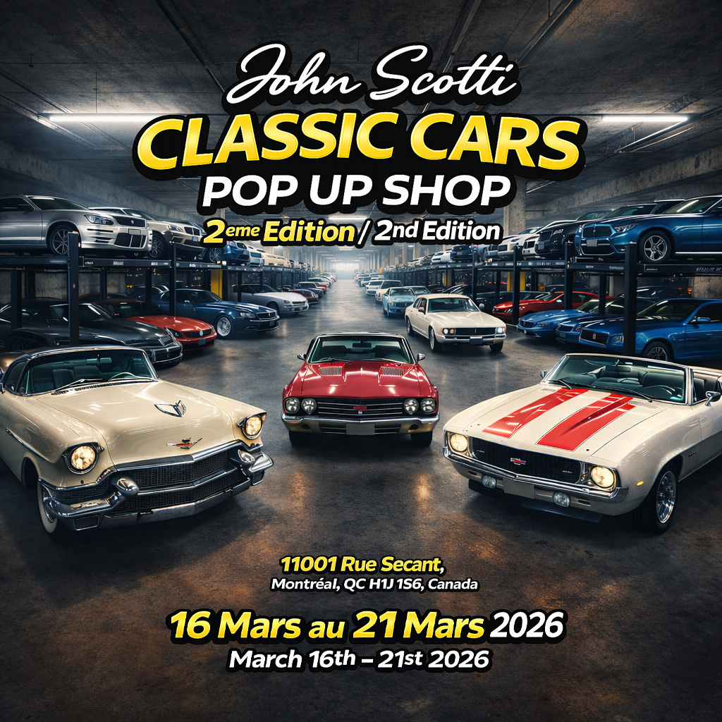 John Scotti Classic Cars | Autos de Collection à Montréal